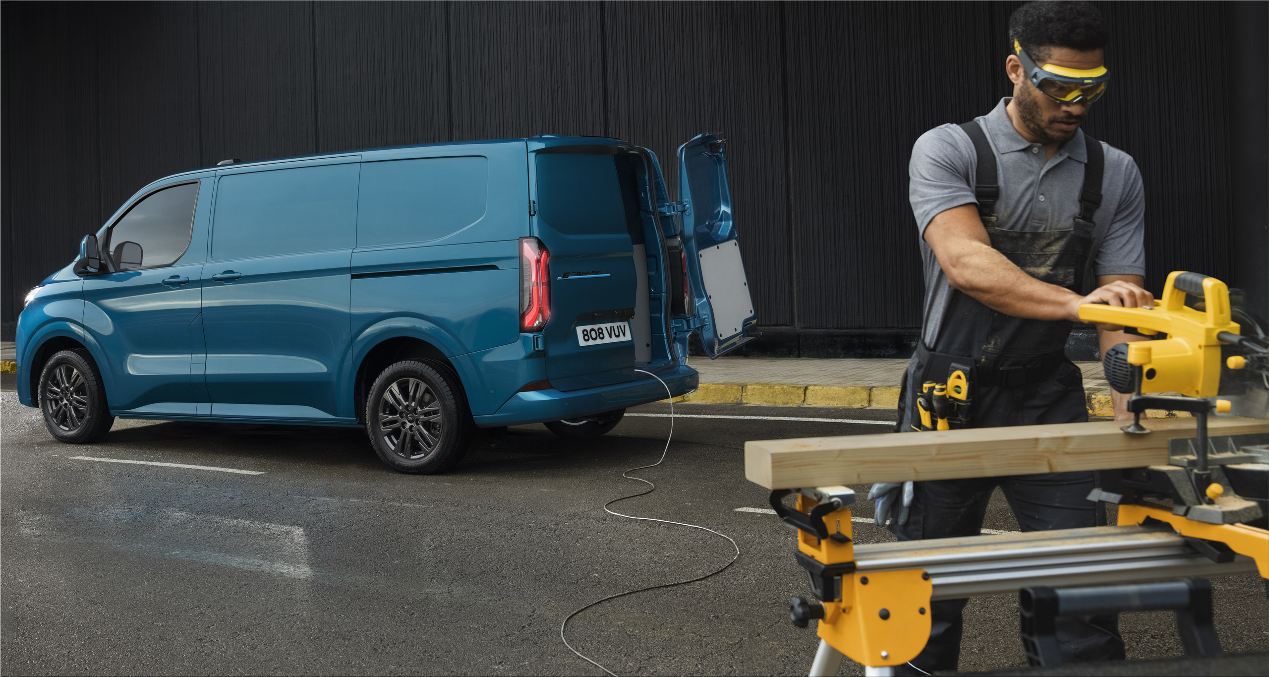 The new Ford E-Transit Custom is an all-electric van for small business ...
