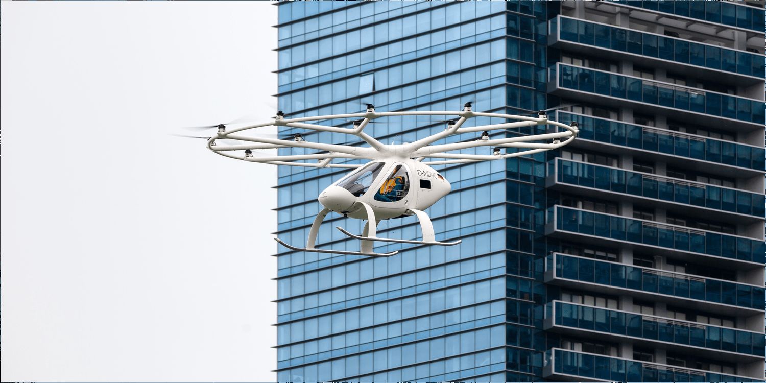 Volocopter 2X Air Taxi flight over Marina Bay | Electric Hunter