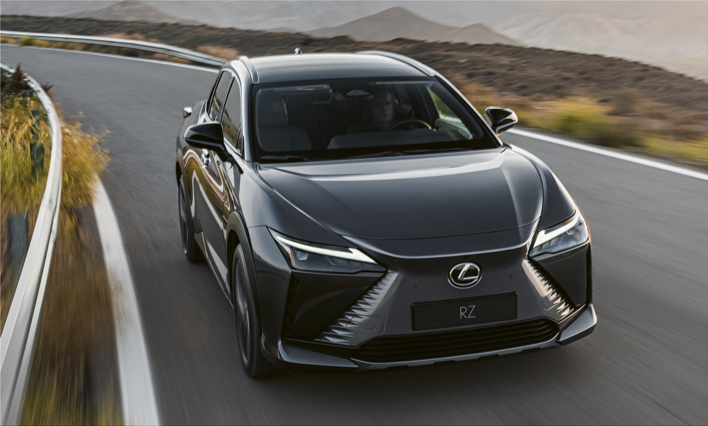 The new Lexus RZ 450e electric car built on the e-TNGA platform ...