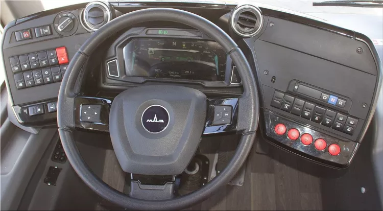 MAZ 303E10 electric bus: specifications and design | Electric Hunter