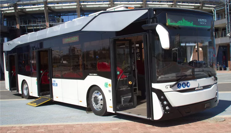 MAZ 303E10 electric bus: specifications and design | Electric Hunter
