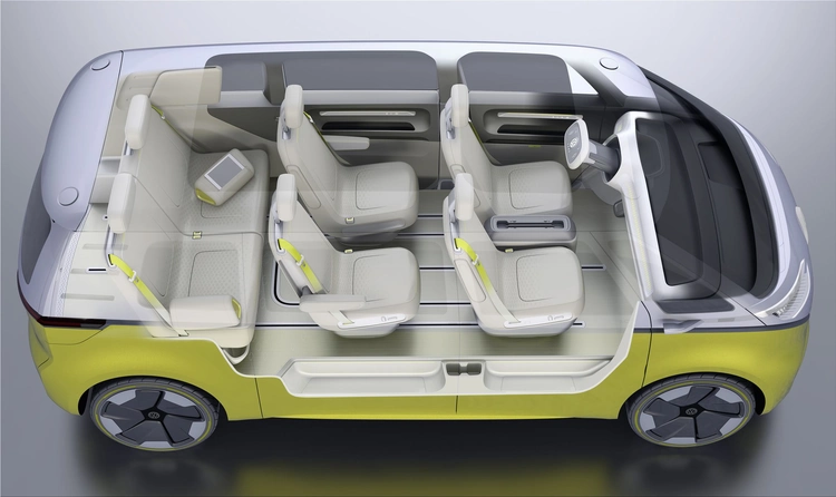 The all-electric and autonomous Volkswagen ID BUZZ minivan | Electric ...