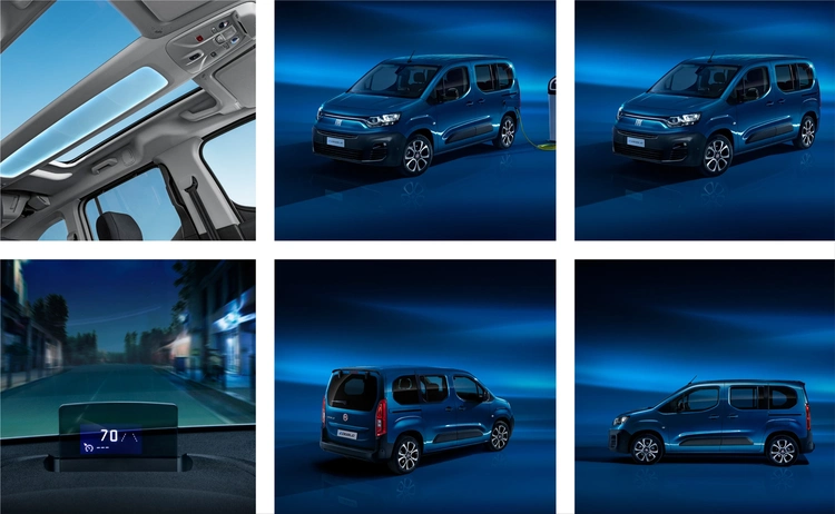 The new Fiat E-Doblo electric minivan with 100 kW and a range up to 280 ...
