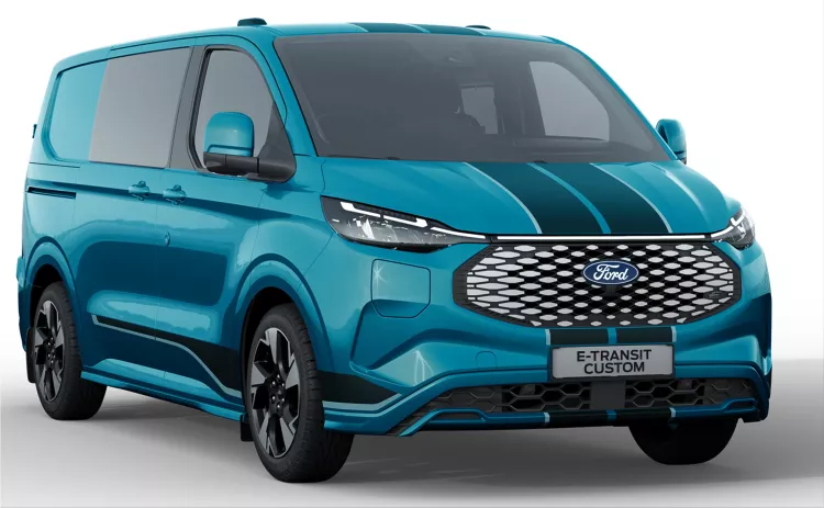 The new Ford E-Transit Custom is an all-electric van for small business ...