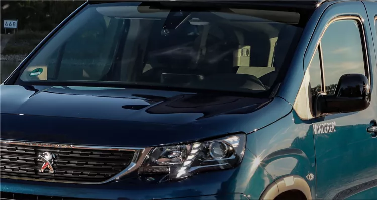 The new Peugeot e-Rifter VANDERER electric campervan for weekend road ...